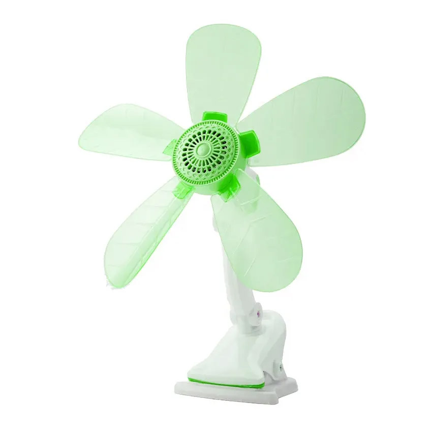 5 Blade Clip Fan Adjustable Portable Desk Clip Fan Electric Fan Anti ...