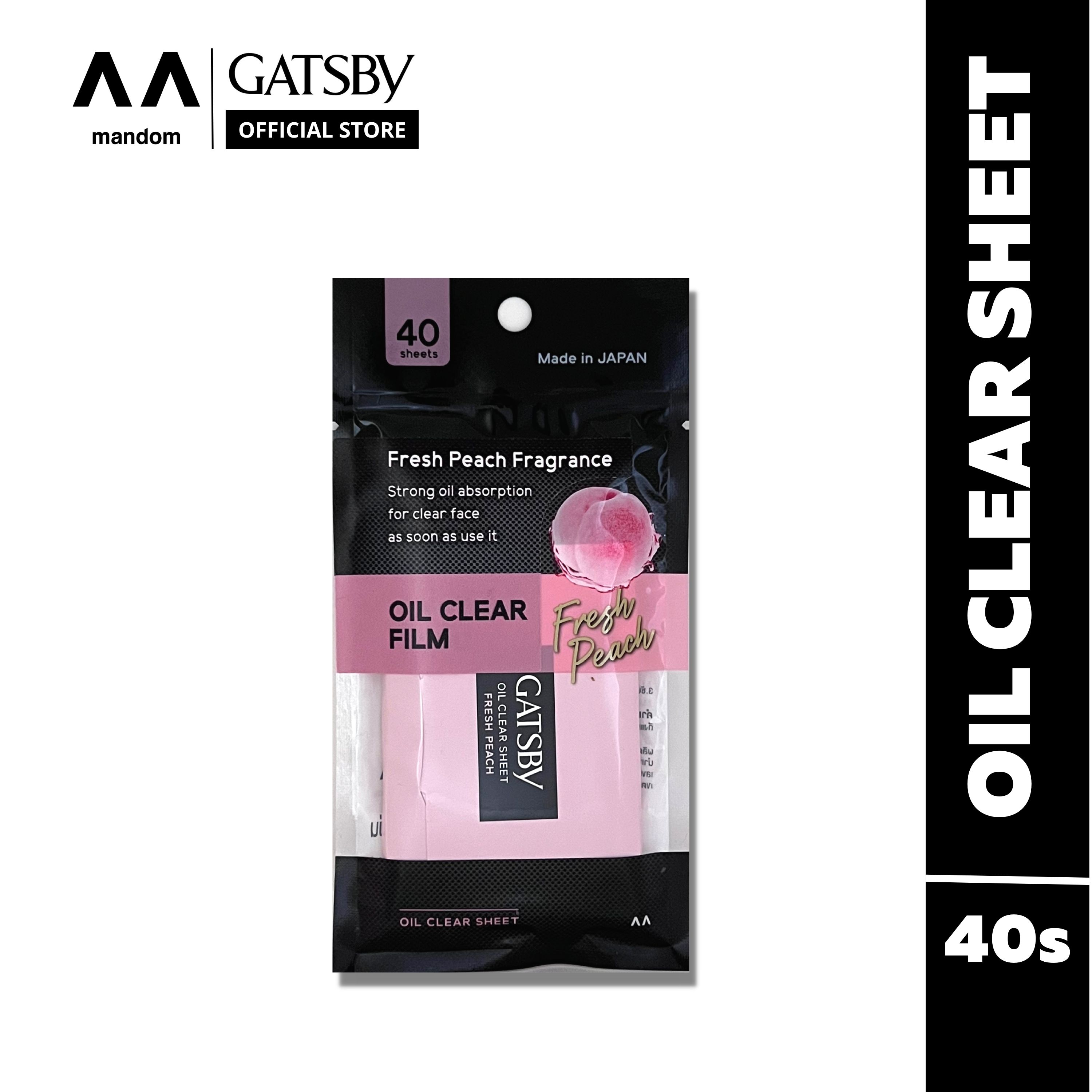 GATSBY OIL CLEAR SHEET FRESH PEACH 40sheets | Lazada PH