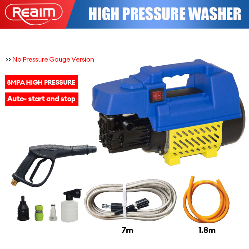 REAIM Portable High Pressure Washer Car Wash Gun Motorcycle Power ...