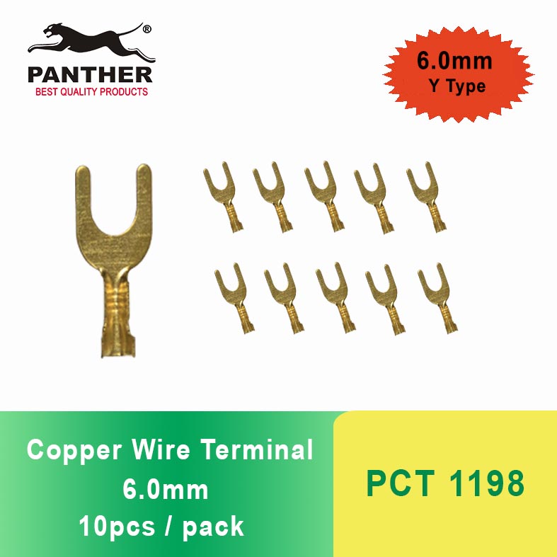Panther PCT Y Type 3.5mm-6.0mm Copper Wire Terminal 10 pcs. per Pack ...