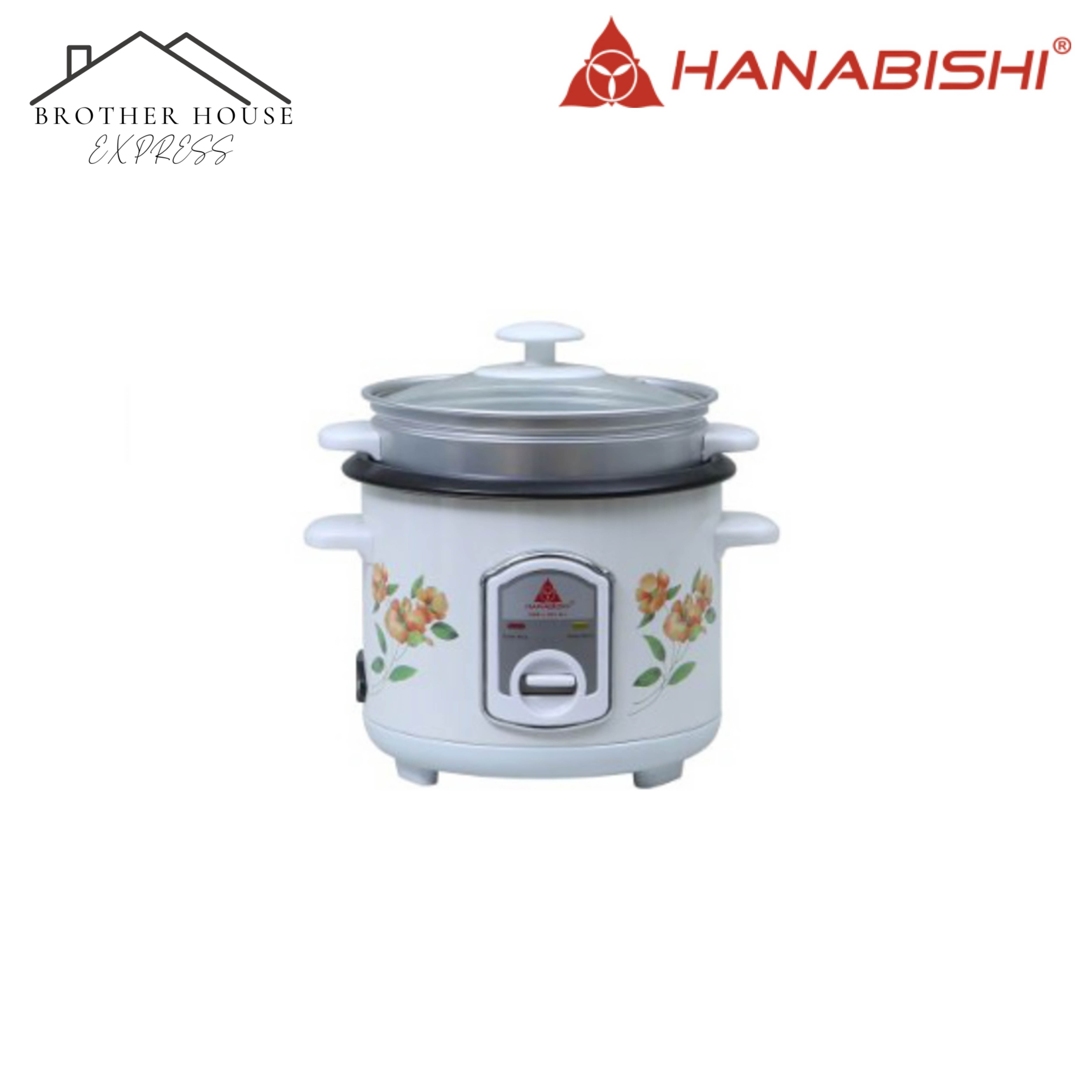 Hanabishi Rice Cooker 1.8 Liter 10 cups -Teflon Inner Pot -3 in 1 ...
