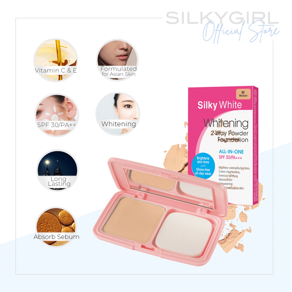 Silkywhite Whitening 2 Way Powder Foundation (Natural Beige) | Lazada PH