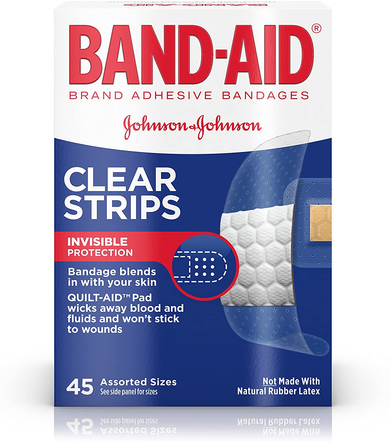 Band-Aid Brand Clear Strips Bandages, 45 Assorted Sizes | Lazada PH