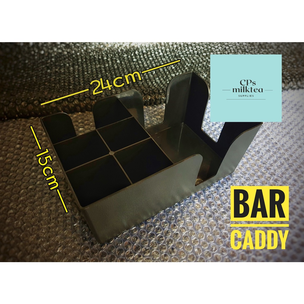 Black Bar Caddy Plastic Bar Paper straw suction box - CPS MILKTEA ...
