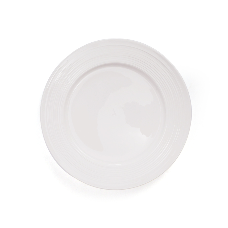 Porcelain Embossed Buffet Dinner Plate White 10.5" | Lazada PH