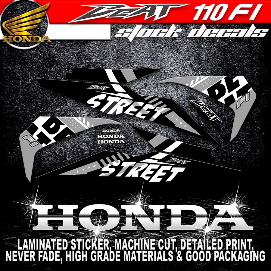 HONDA BEAT 110 FI V2 STOCK DECALS | Lazada PH