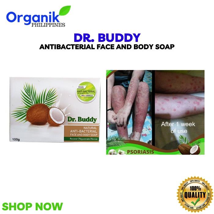 【COD】 2 Bars DR. BUDDY Antibacterial FACE and BODY SOAP (100g) | Lazada PH