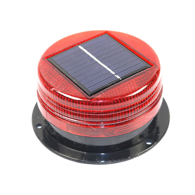 Solar Warning Flash Beacon Emergency Indication LED Lamp Car Rotating ...
