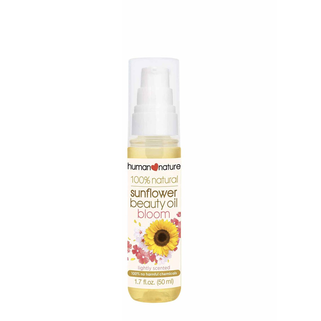 Human Nature 100% Natural Sunflower Beauty Oil Bloom Lightly Scented ...