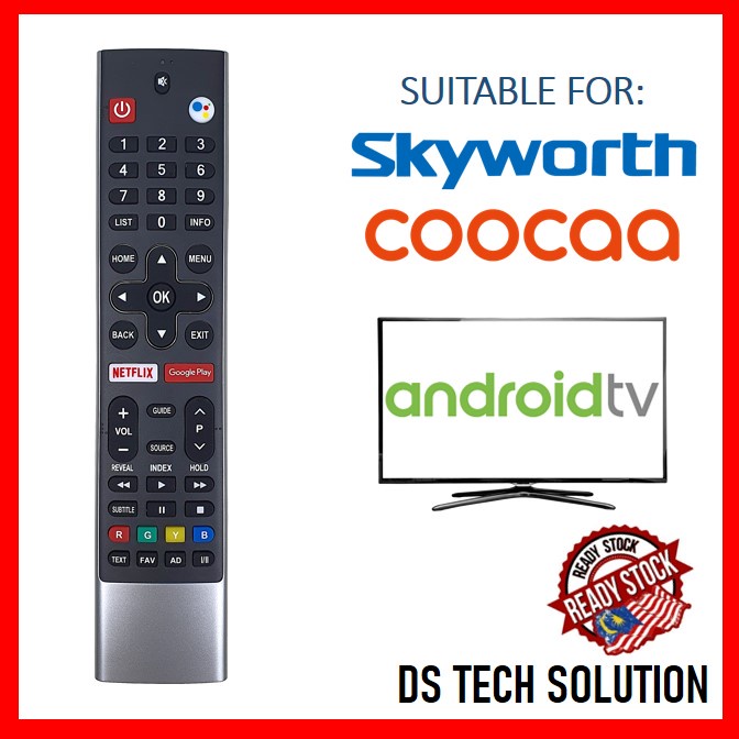 [M'SIA STOCK] SKYWORTH AND COOCAA ANDROID TV REMOTE CONTROL REPLACEMENT ...