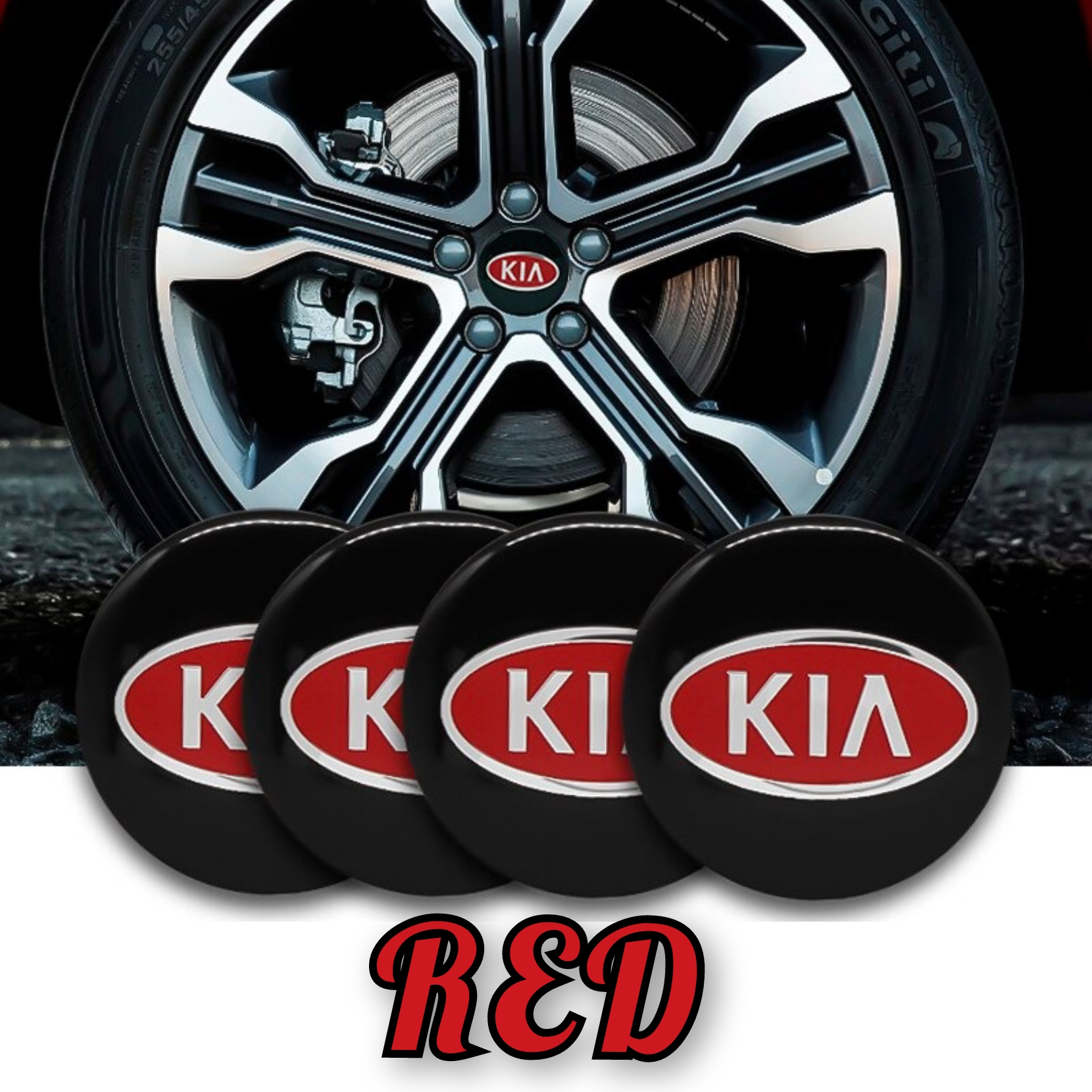 OSCPA 2”/2.5” KIA Logo Car Wheel Center Hub Cap Sticker Emblem | Lazada PH
