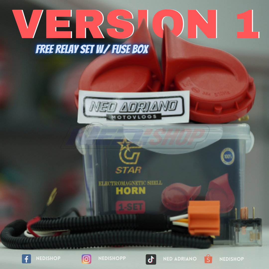 GStar Horn with FREE Relay Set with Fuse Box (Plug and Play) | Lazada PH