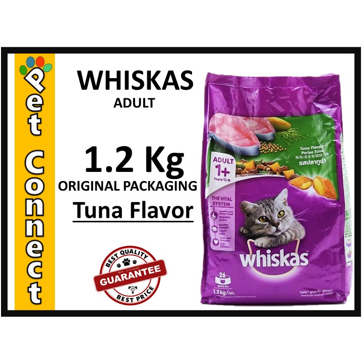 Whiskas Cat Food Fish or Tuna Flavor Original Packaging 1.2 Kg | Lazada PH