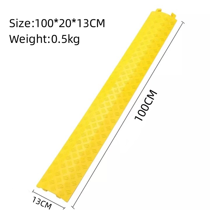 【BNS】Rubber Yellow Black Channel Floor Cable Hump Lead Cover Protector ...