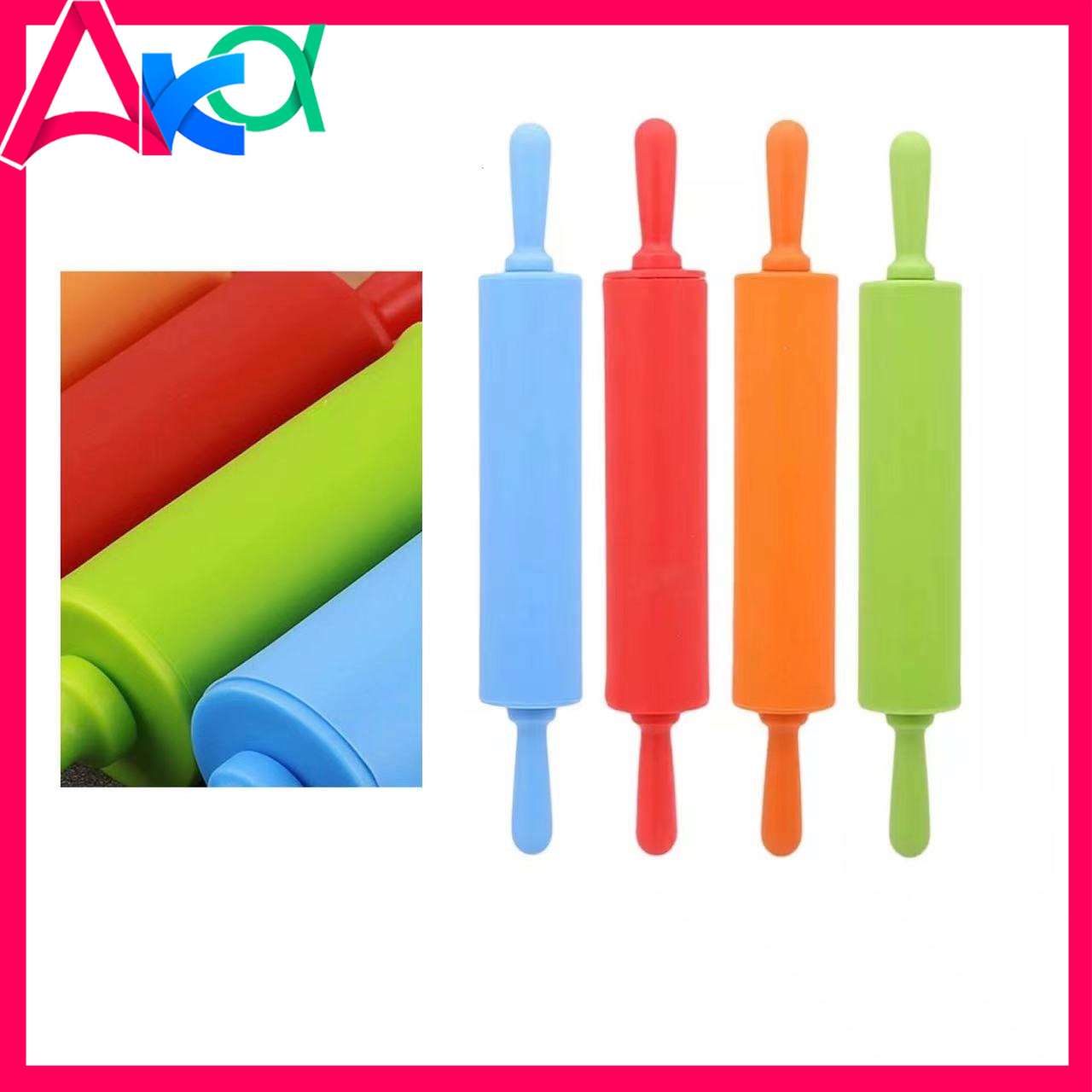 Rolling pin,pressing stick,pizza roll,stick dough roller,non-stick ...