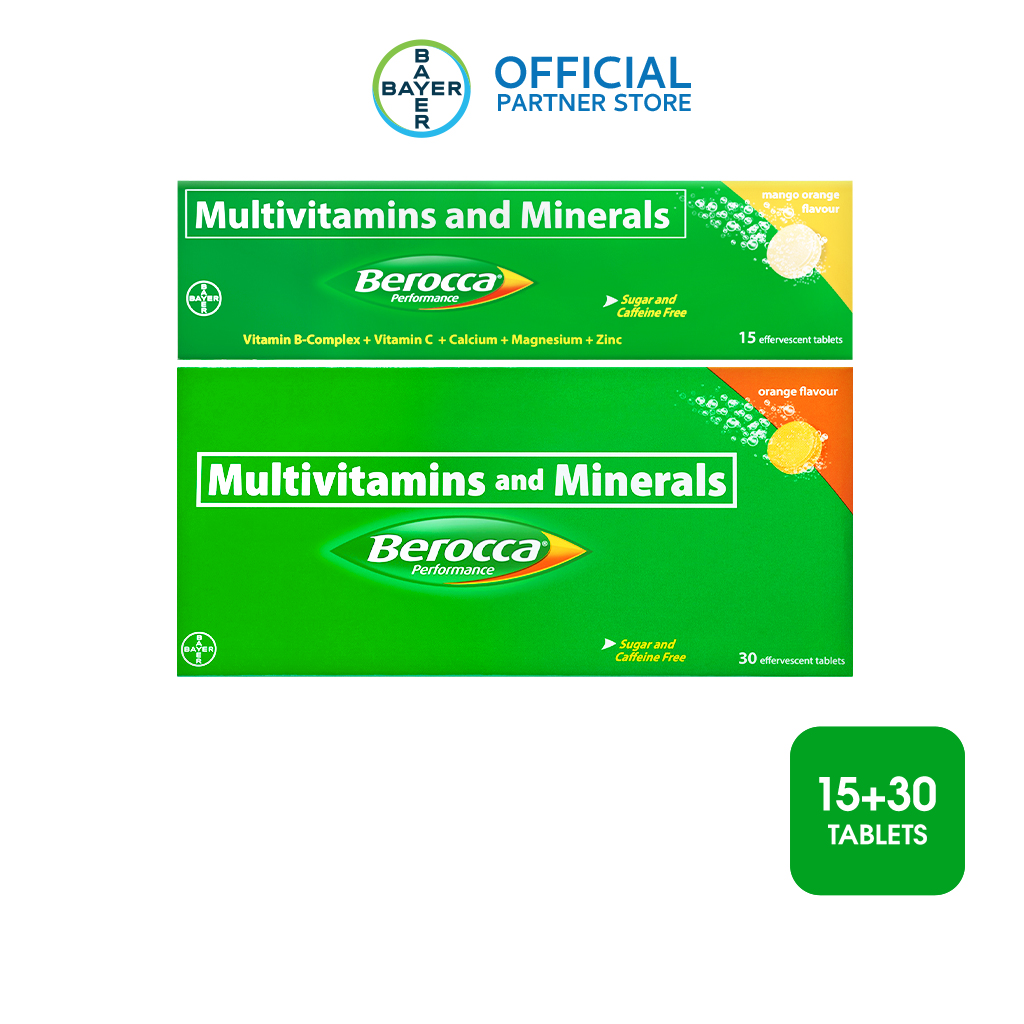 Berocca Orange 30's + Berocca Mango 15's | Lazada PH