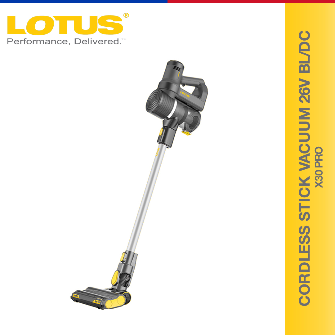 Lotus Cordless Stick Vacuum 26V BL/DC X30 PRO | Lazada PH