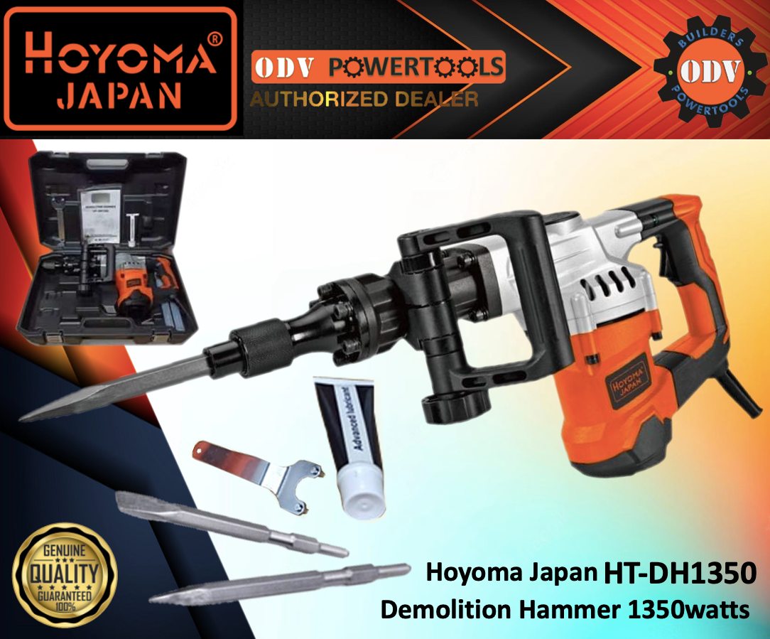 Hoyoma Japan Demolition Hammer 1350W (HT-DH1350)~ODV POWERTOOLS | Lazada PH