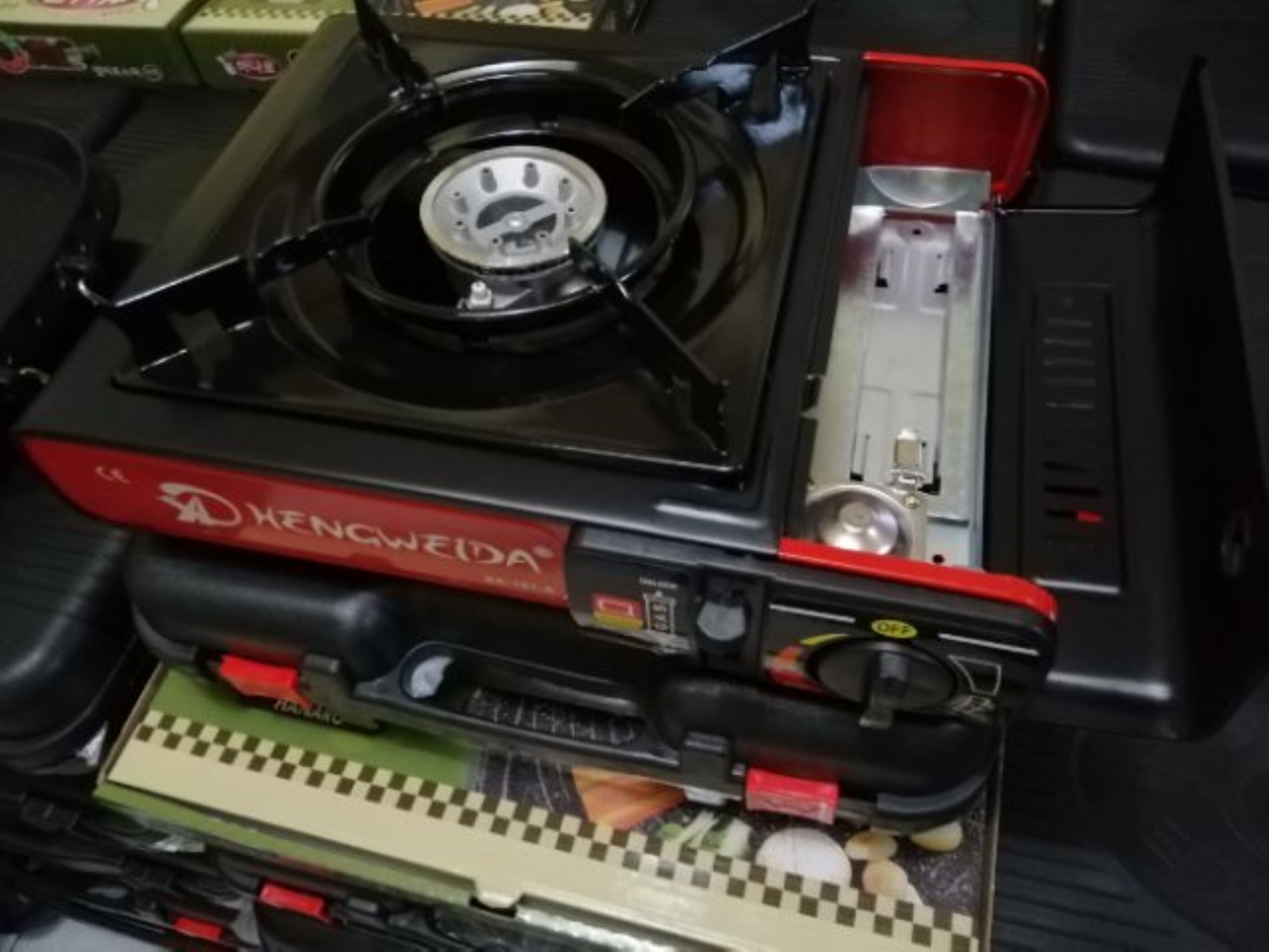 Samgy SET Portable Butane Stove and Hanaro Non stick Griller Plate ...