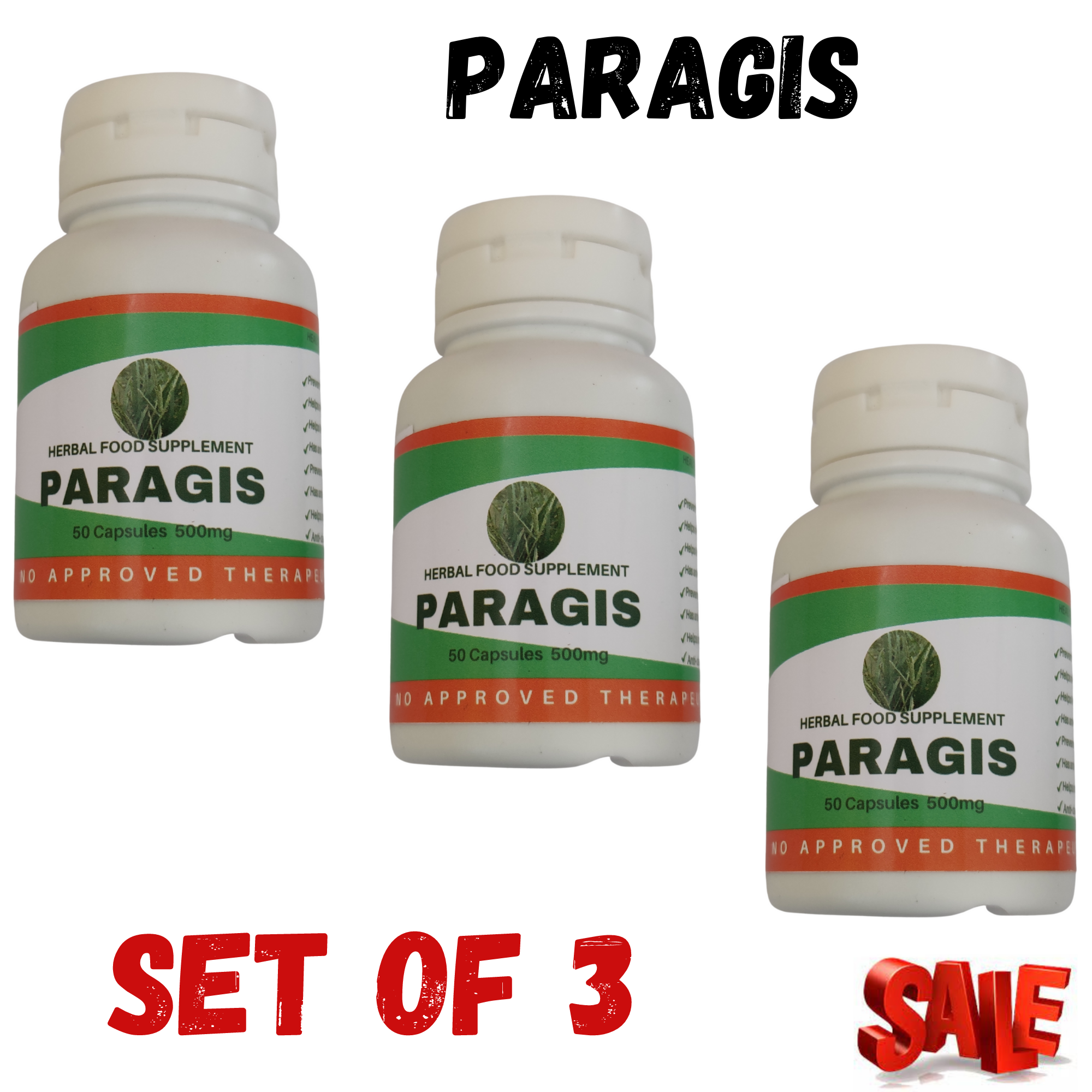 Pure Paragis 50 Capsules (Set Of 3/One bottle Only) | Lazada PH