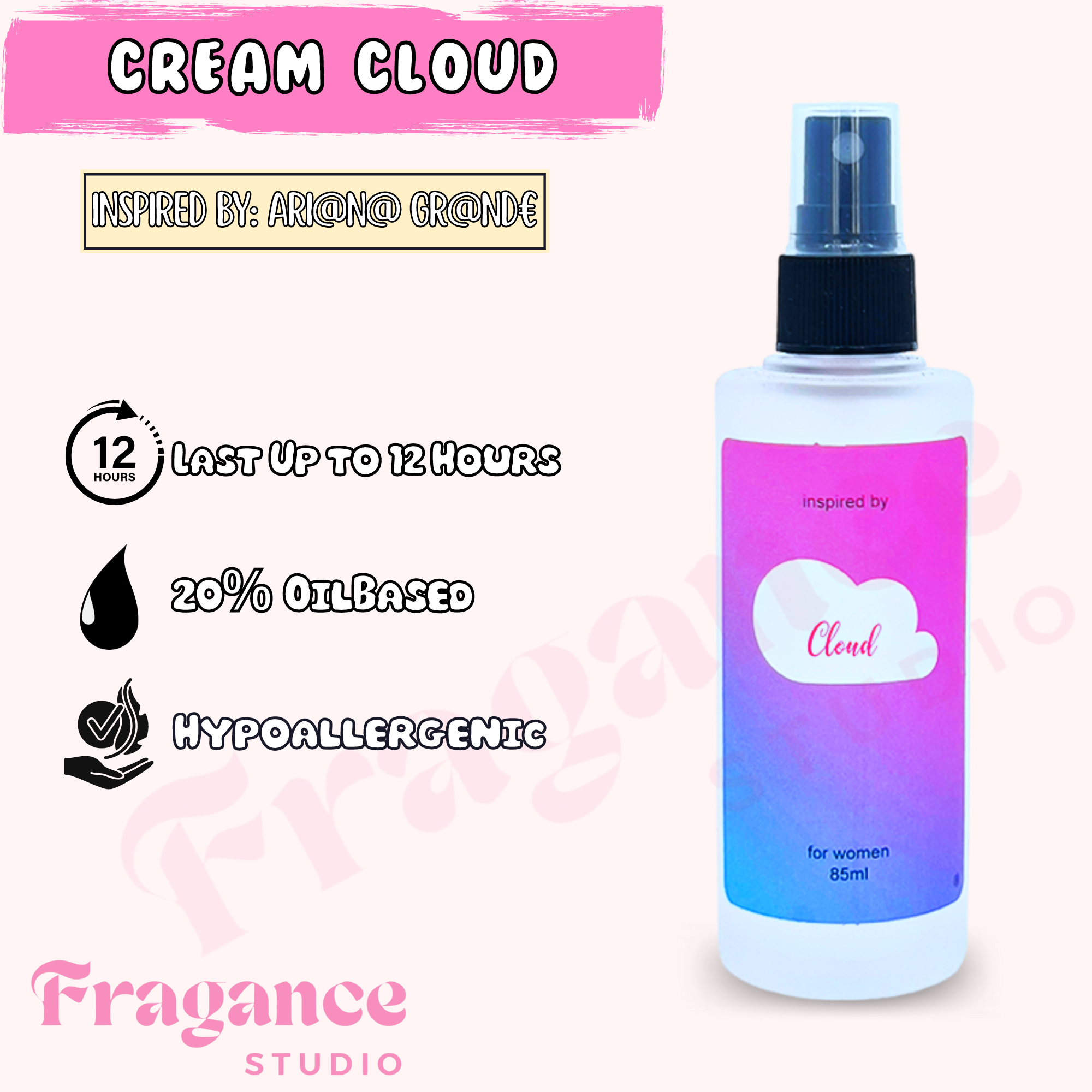 SOFT CLOUD Aimore 100ML PERFUME FOR WOMEN ( ARIANA CLOUD ) | Lazada PH