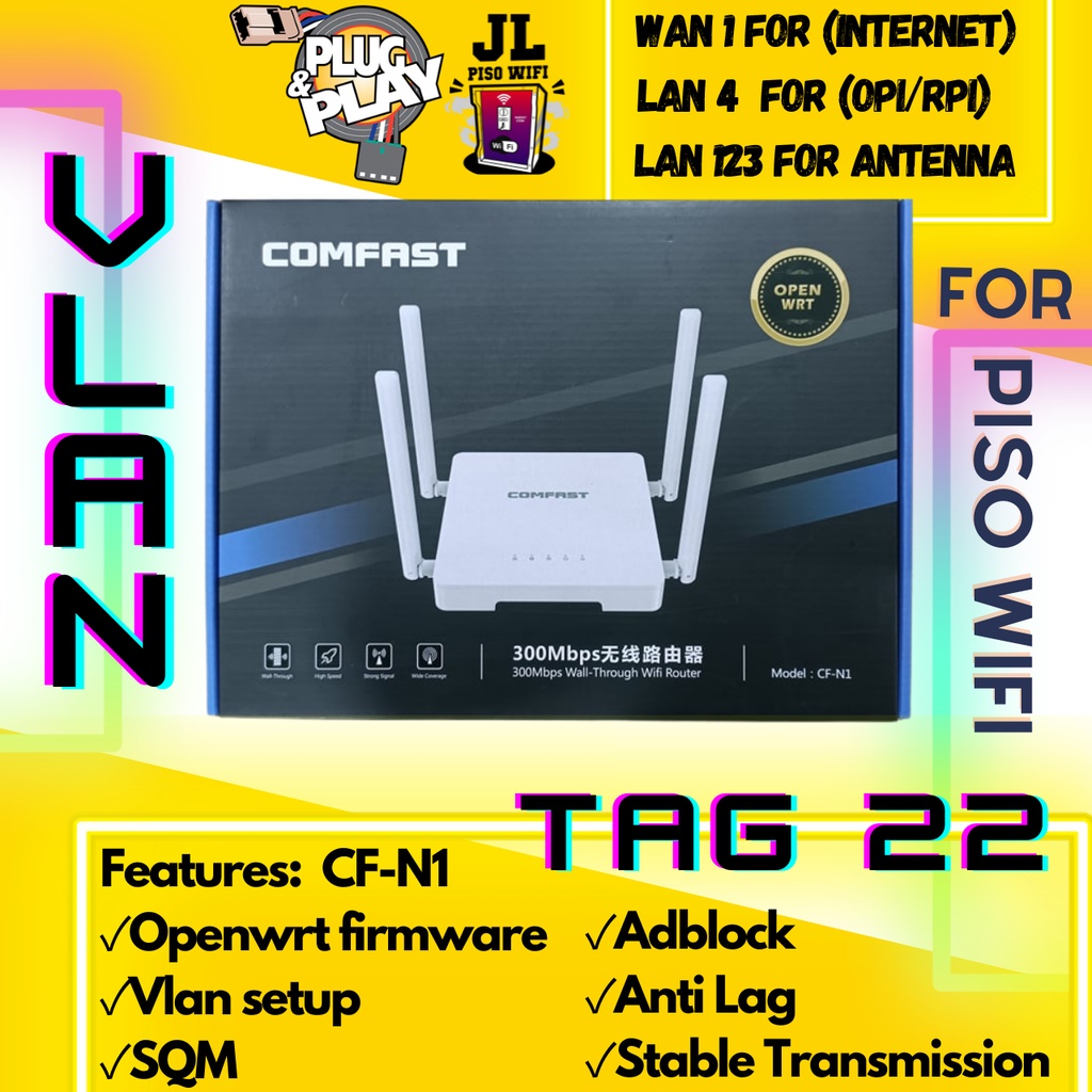 【IN Stock】 CFN1 VLAN SETUP FOR PISOWIFI | Lazada PH
