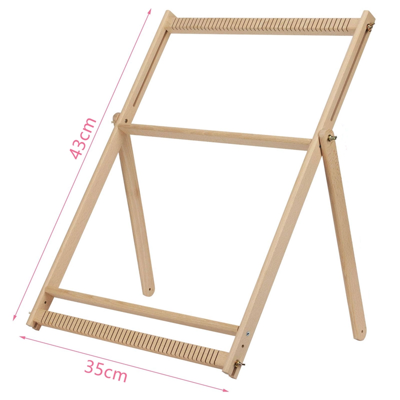 Wooden Weaving Loom with Stand, Multi-Craft Weaving Looms Kit,Weaving ...