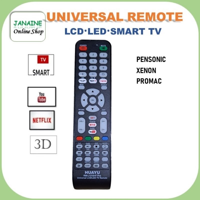遥控器 HUAYU REPLACEMENT FOR XENON BASIC LED TV REMOTE CONTROLLER | Lazada PH