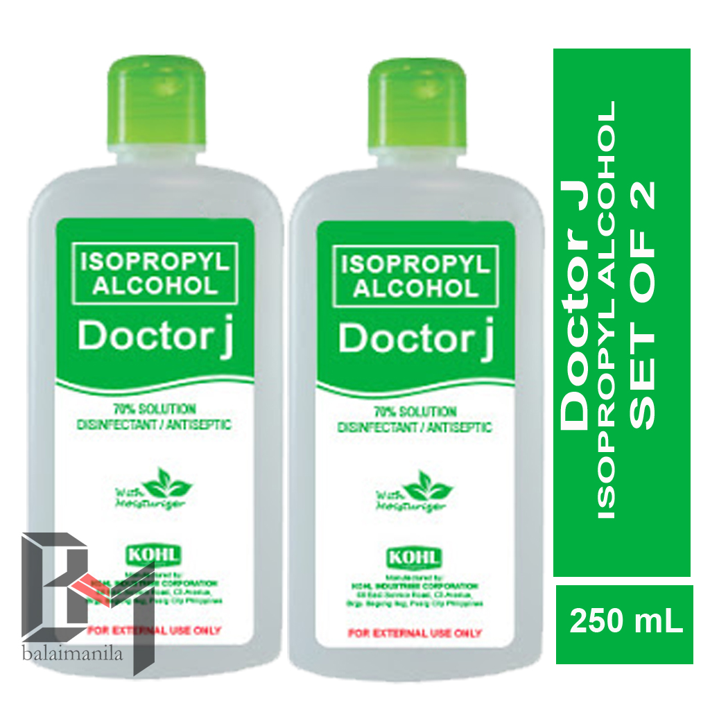 DOCTOR J Isopropyl Alcohol 70% Solution Disinfectant Antiseptic 250 mL ...