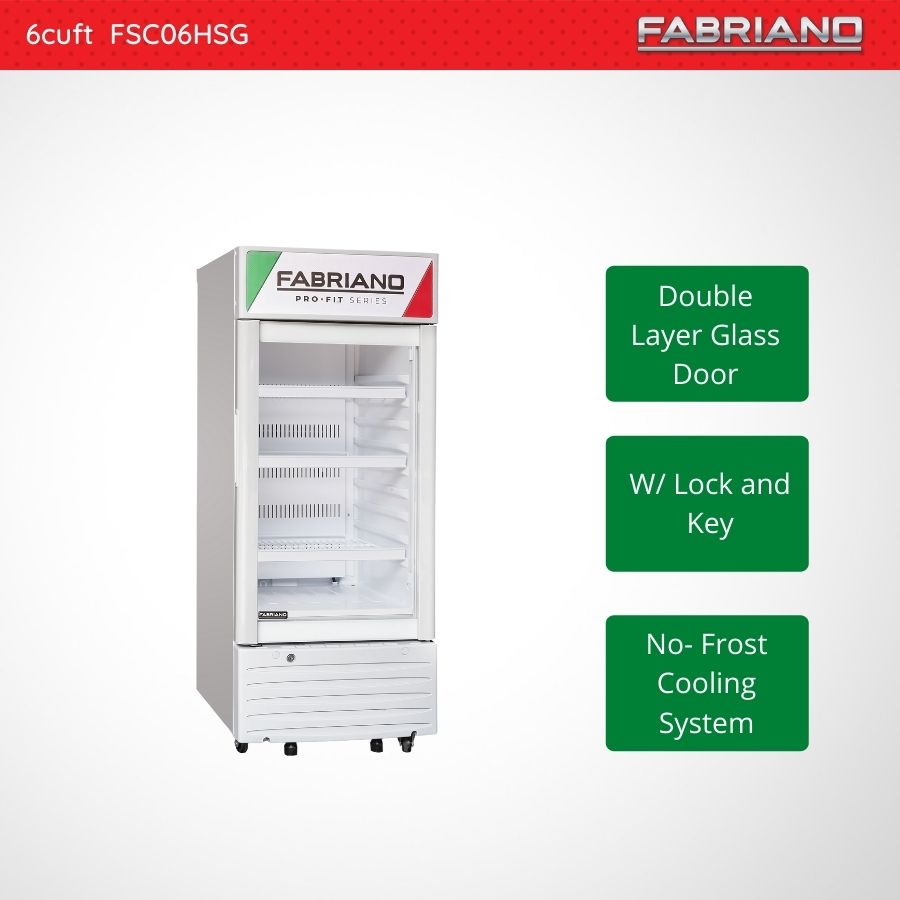 Fabriano FSC06HSG 6cuft Showcase Commercial Chiller | Lazada PH