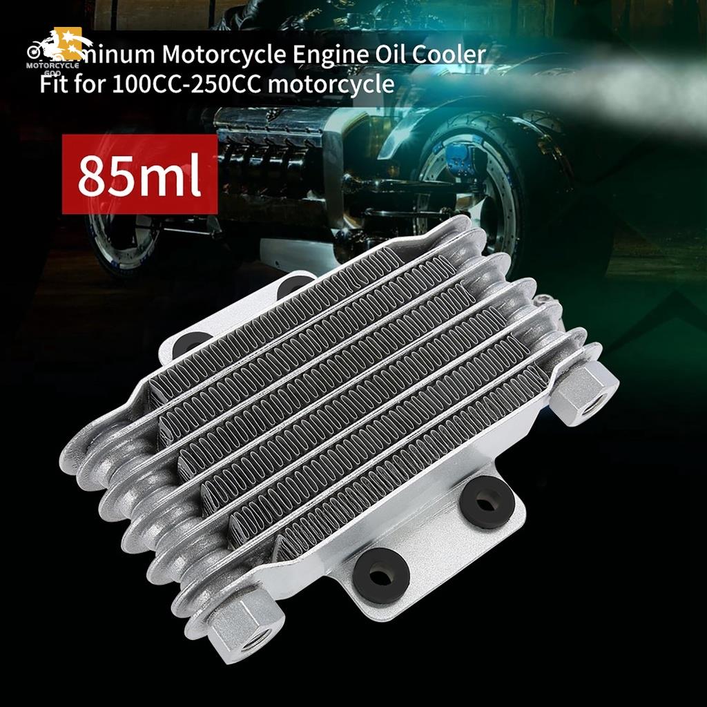 Aluminum 85ml Engine Oil Cooler Cooling Radiator 100CC-250CC Motorcycle ...