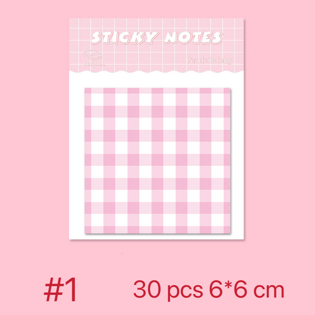 30 pcs simple style pattern memo pad | Lazada PH