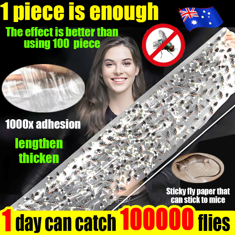 fly paper trap super sticky 1 piece of paper can catch 1000 killer glue ...