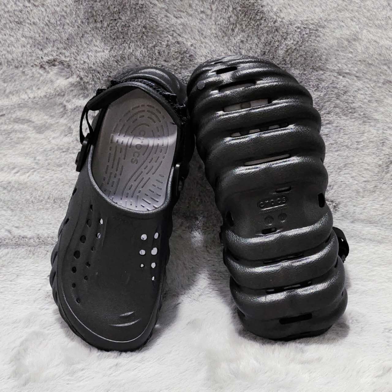 crocs ECHO CLOG sport sandals, wave sole, full rubber, OEM | Lazada PH