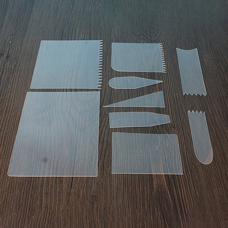 Zozo 【Flash Sale】9 Pcs เค้ก Scraper ครีมไม้พายมีดตัดเค้ก Pastry Mold ...