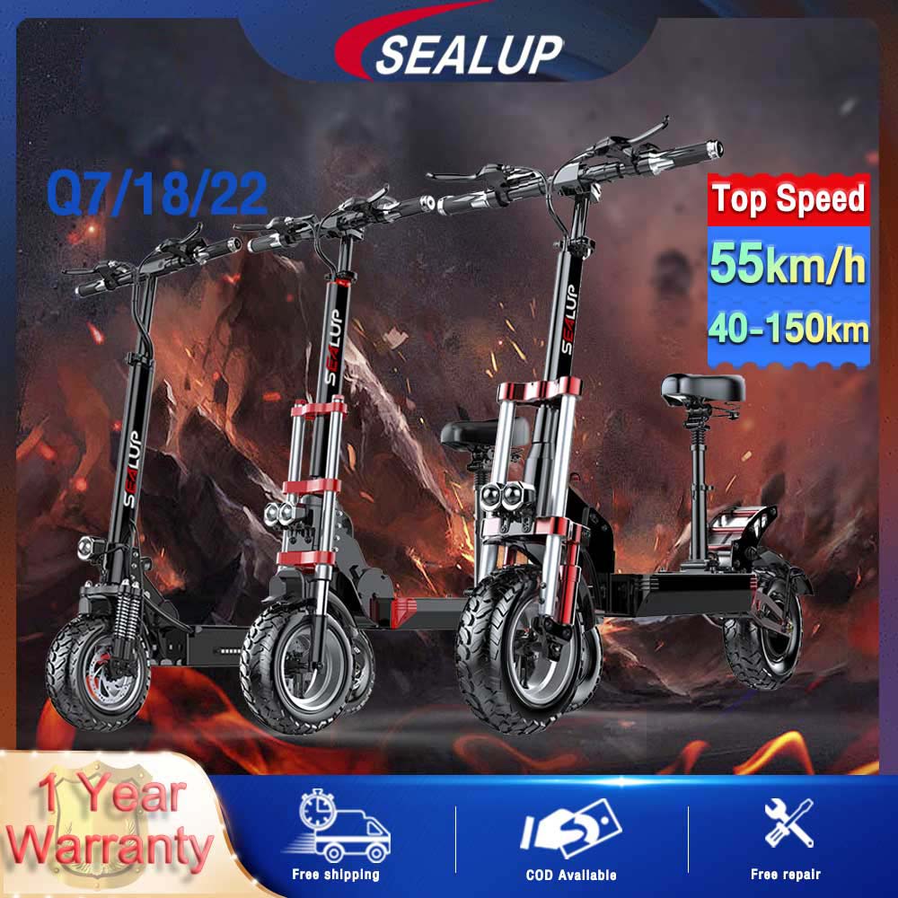 『warranty 1 year』SEALUP Escooter Q7-Q18-Q22 Foldable WaterProof IP54 ...