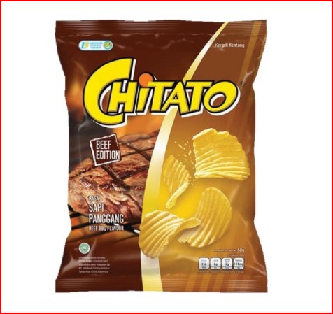 Chitato Rasa Sapi Panggang 68g Indonesian Popular Potato Chips Beef BBQ ...