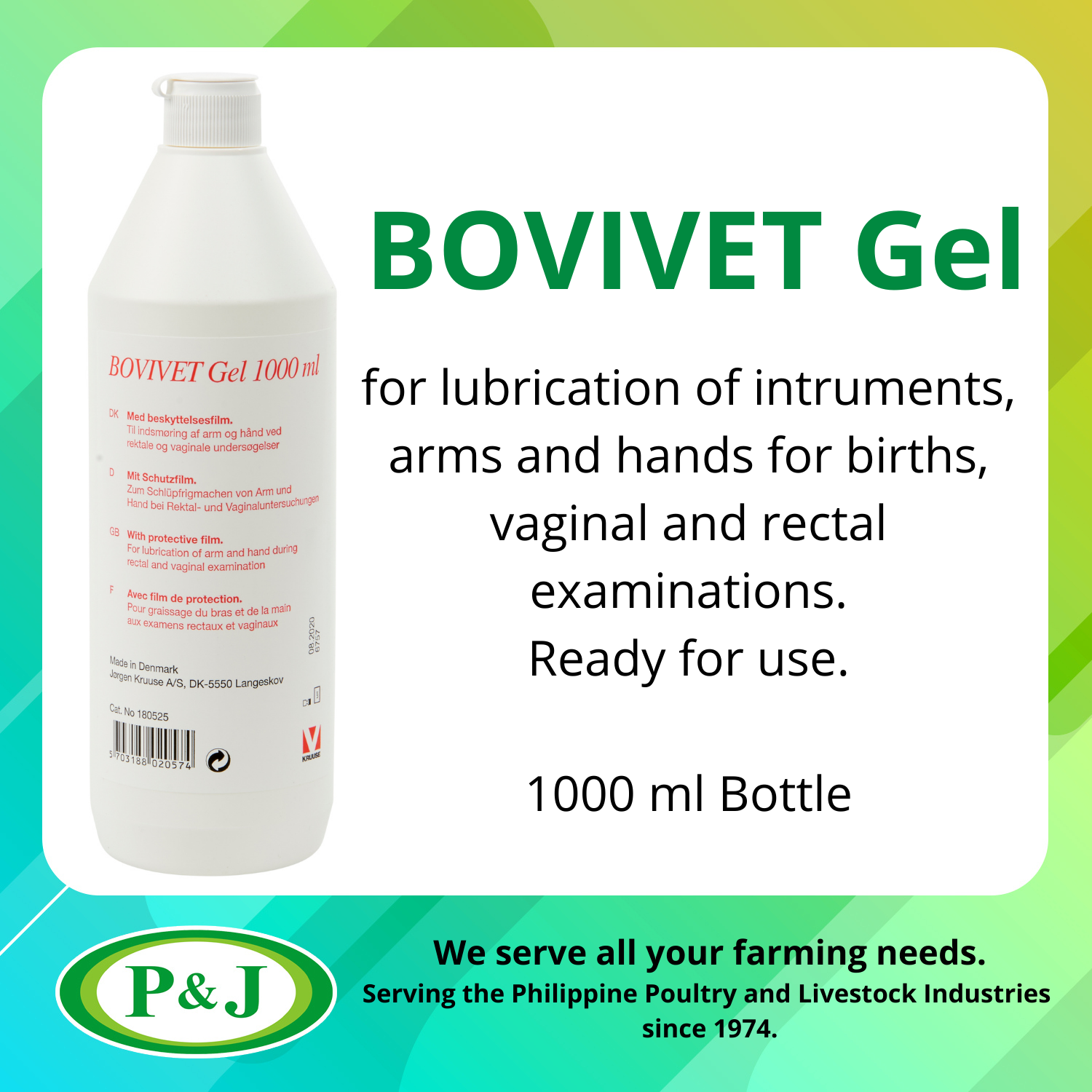 Bovivet Gel - Lubricant gel for instruments, animal examinations and ...