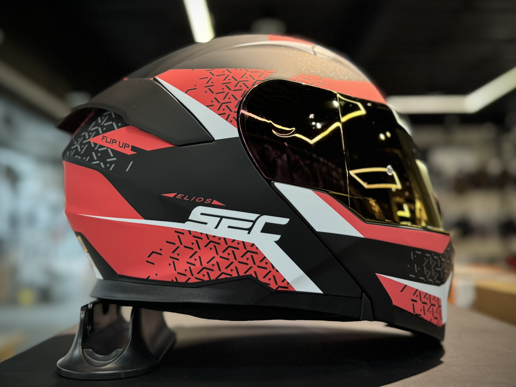 SEC Pilot Elios / Future Modular Dual Visor Helmet w/ Free Extra Clear ...