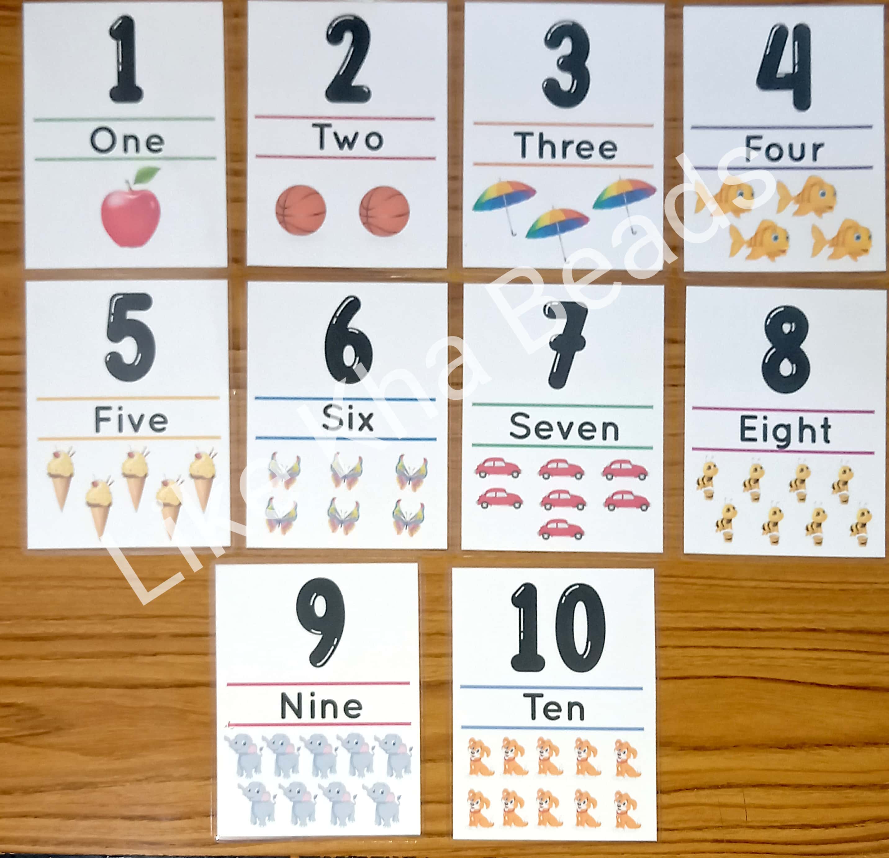Laminated Flash cards Numbers 1-20 with tracing (free 1 marker) | 20 ...