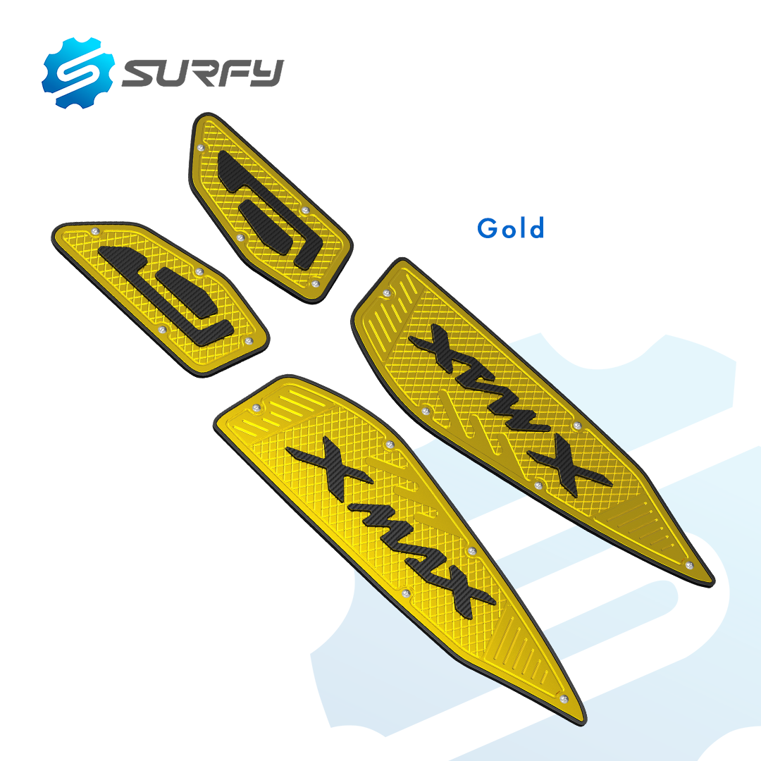 YAMAHA XMAX 300 Matting Footboard Full CNC Alloy Anti-Slip Rubber ...