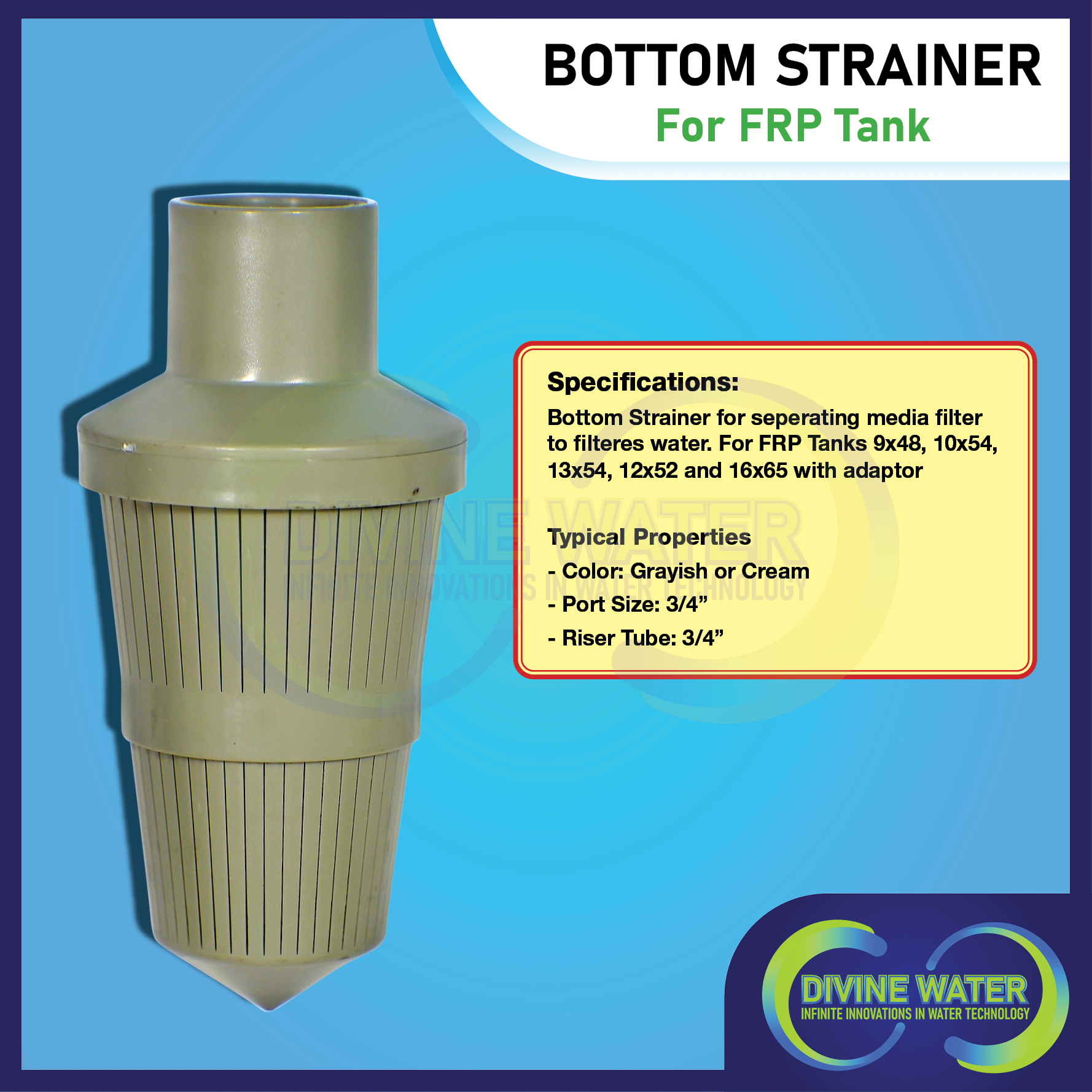 Bottom Strainer 3/4 for FRP Tanks | Lazada PH