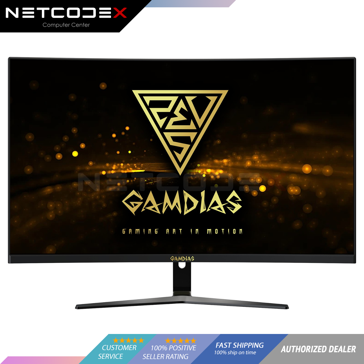 Gamdias Atlas DHD 32C 240hz 1080p VA Curved Gaming Monitor 2xDP 2xHDMI ...