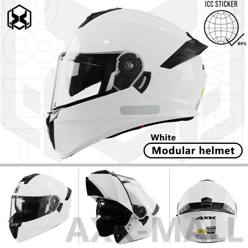 AXK 900 Motorcycle Helmet Modular Helmet Open Half face Helmet off road ...