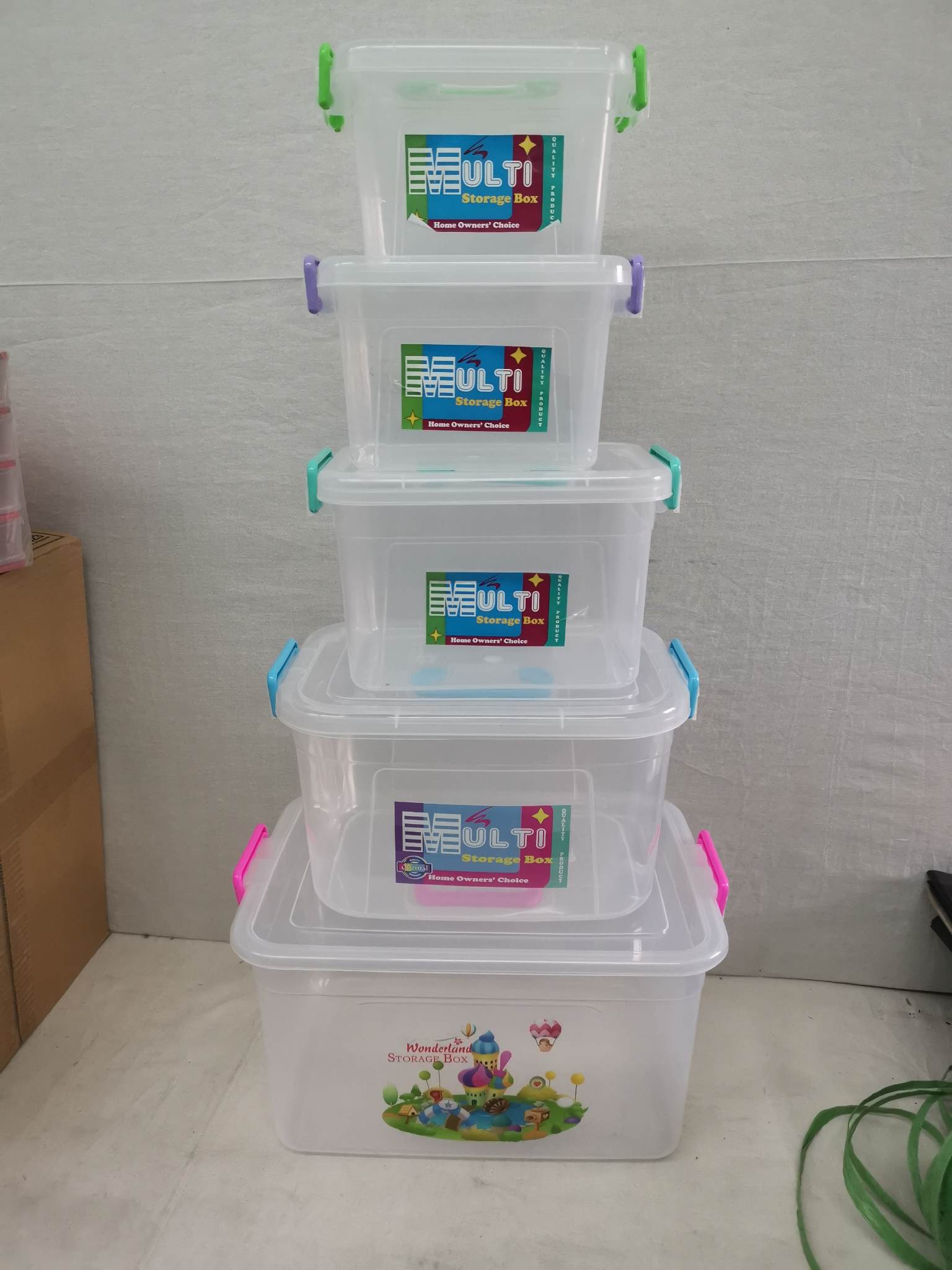 Plastic Storage box with lock and handle Multi purpose (available in 9 ...