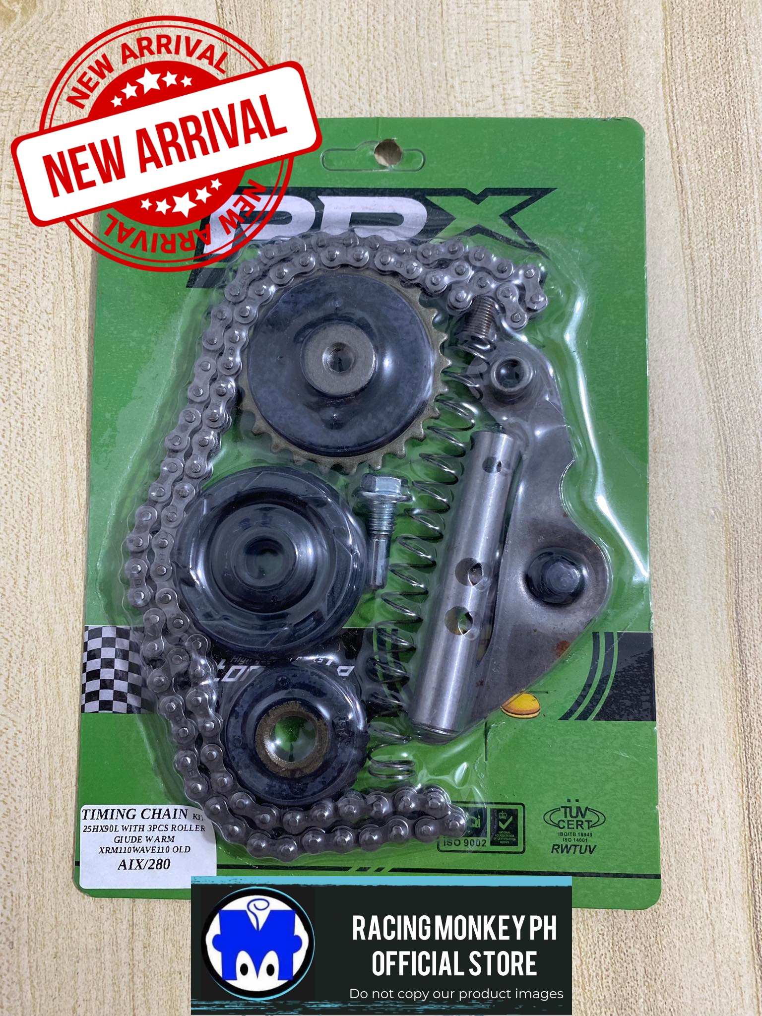 Timing Chain Guide Kit 25Hx90L (XRM110/Wave110 OLD) PPX Japan Genuine ...