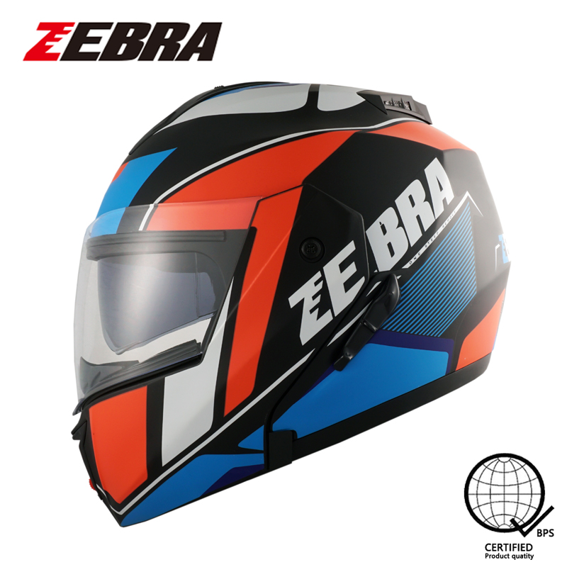 Zebra Full Face Motorcycles Modular Helmet Dual Lens Motor Helmets YM ...