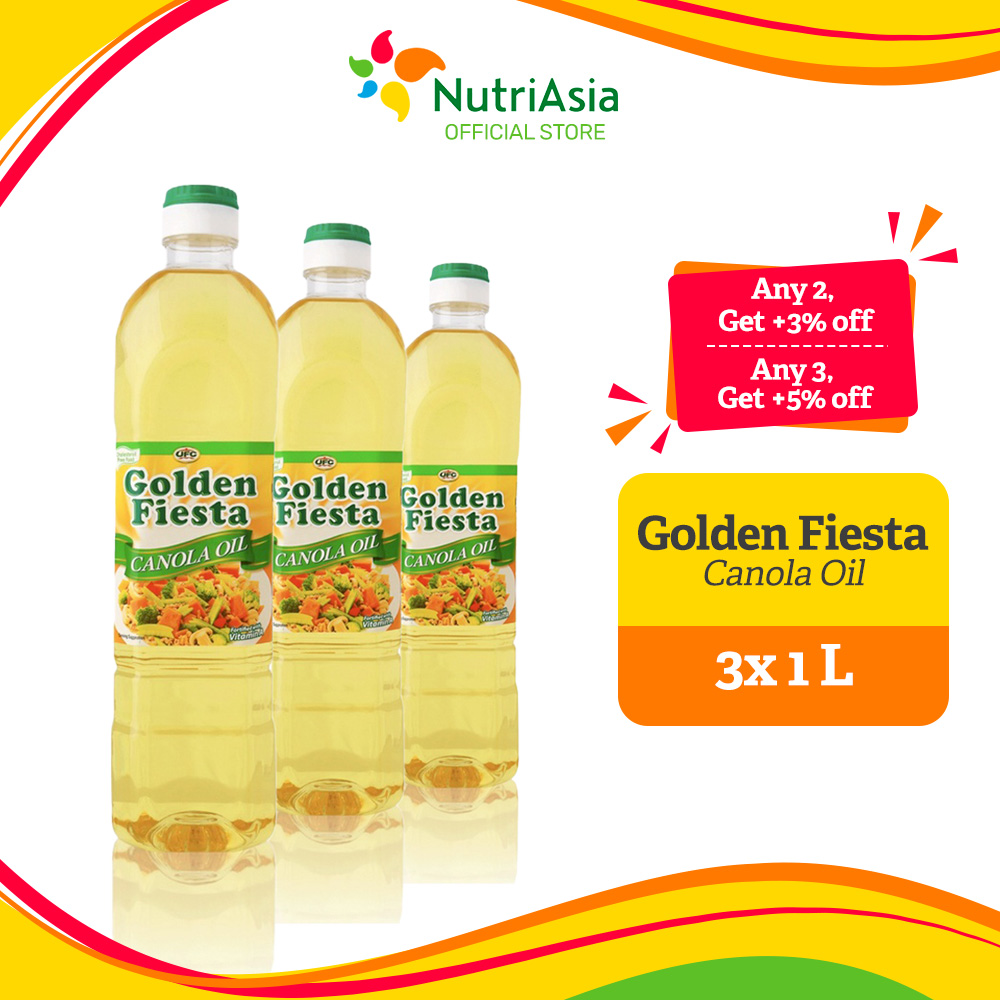 UFC Golden Fiesta Canola Oil 1 L Bundle of 3 | Lazada PH