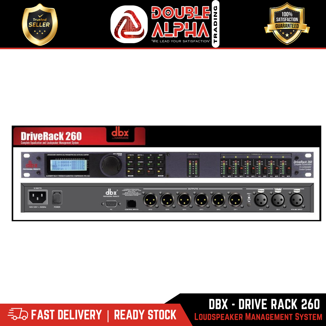 DOUBLE ALPHA TRADING - DBX DriveRack 260 Loudspeaker Management System ...