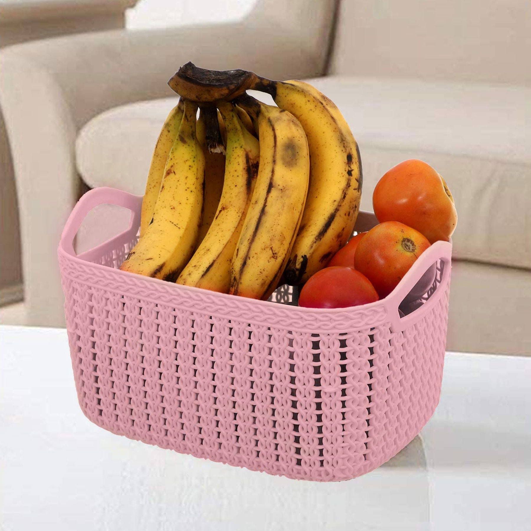 Multipurpose Plastic Rattan Storage Basket | Lazada PH